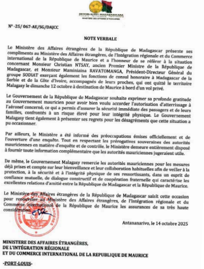 Polémique du jet privé malgache : «Les militaires couraient après notre ...